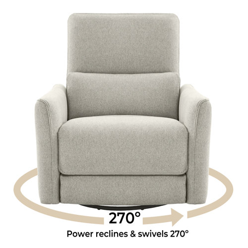 Wade Logan® Cadavid Upholstered Swivel Power Recliner | Wayfair