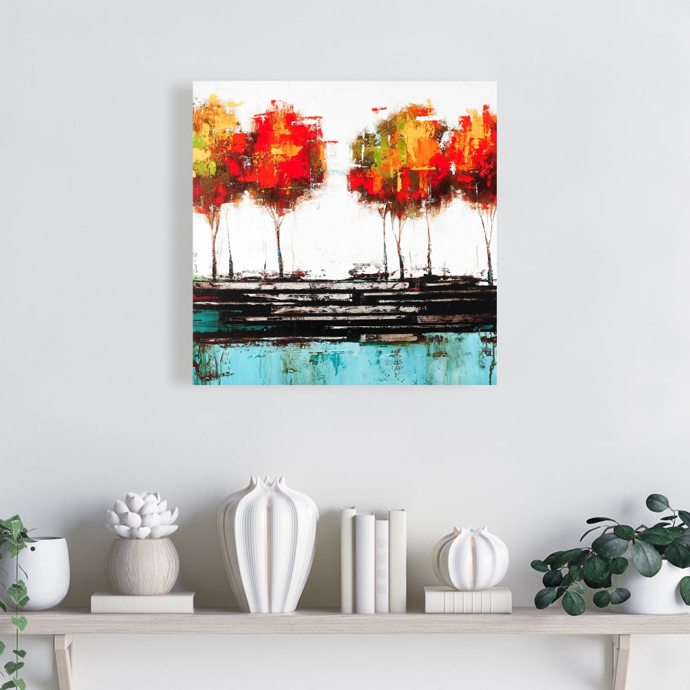 Red Barrel Studio " Modern Style Trees " on Canvas - Wayfair Canada