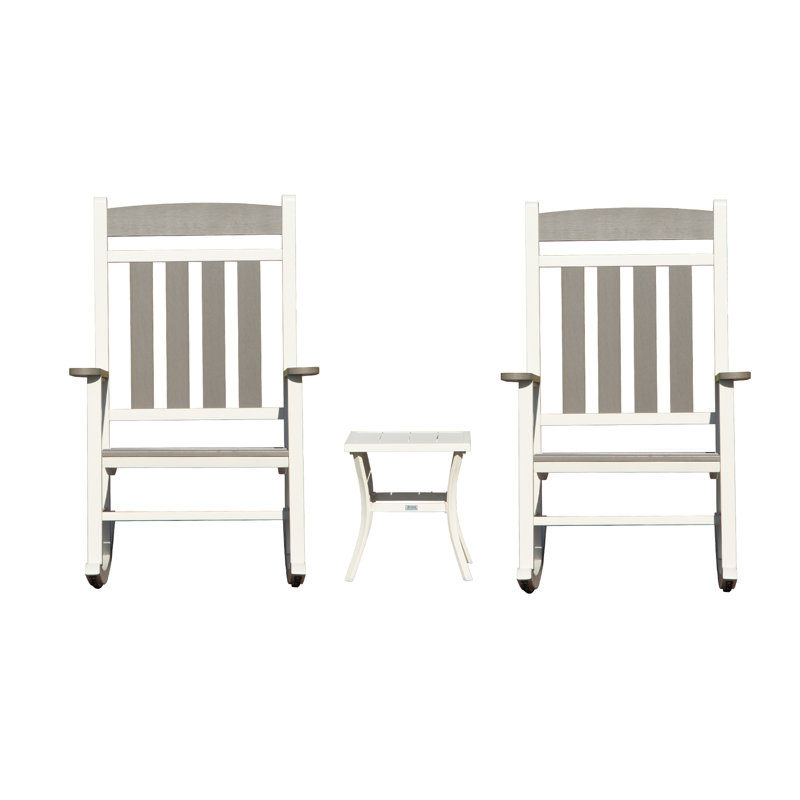Winston Porter 3-Piece Porch Rocking Chair Set | Wayfair