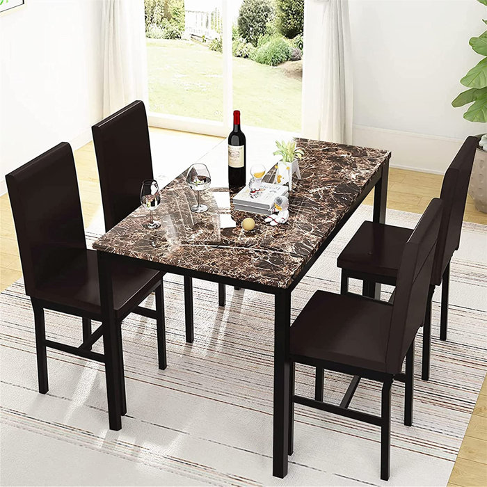 Zipcode Design™ Reuben 5 - Piece Dining Set & Reviews | Wayfair