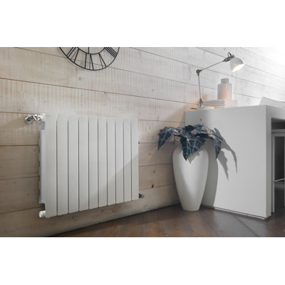 Modern Warmth Blitz Hydronic Radiant Radiator Heater with Wall Bracket ...