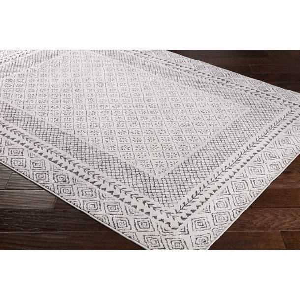 Wade Logan® Calvo Ivory/Off-White Area Rug & Reviews | Wayfair