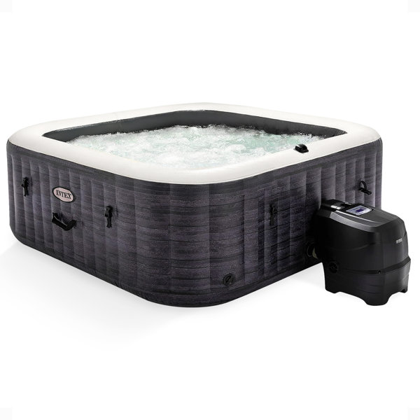 Intex PureSpa Plus Inflatable Square Hot Tub w/ AirJets & Reviews | Wayfair