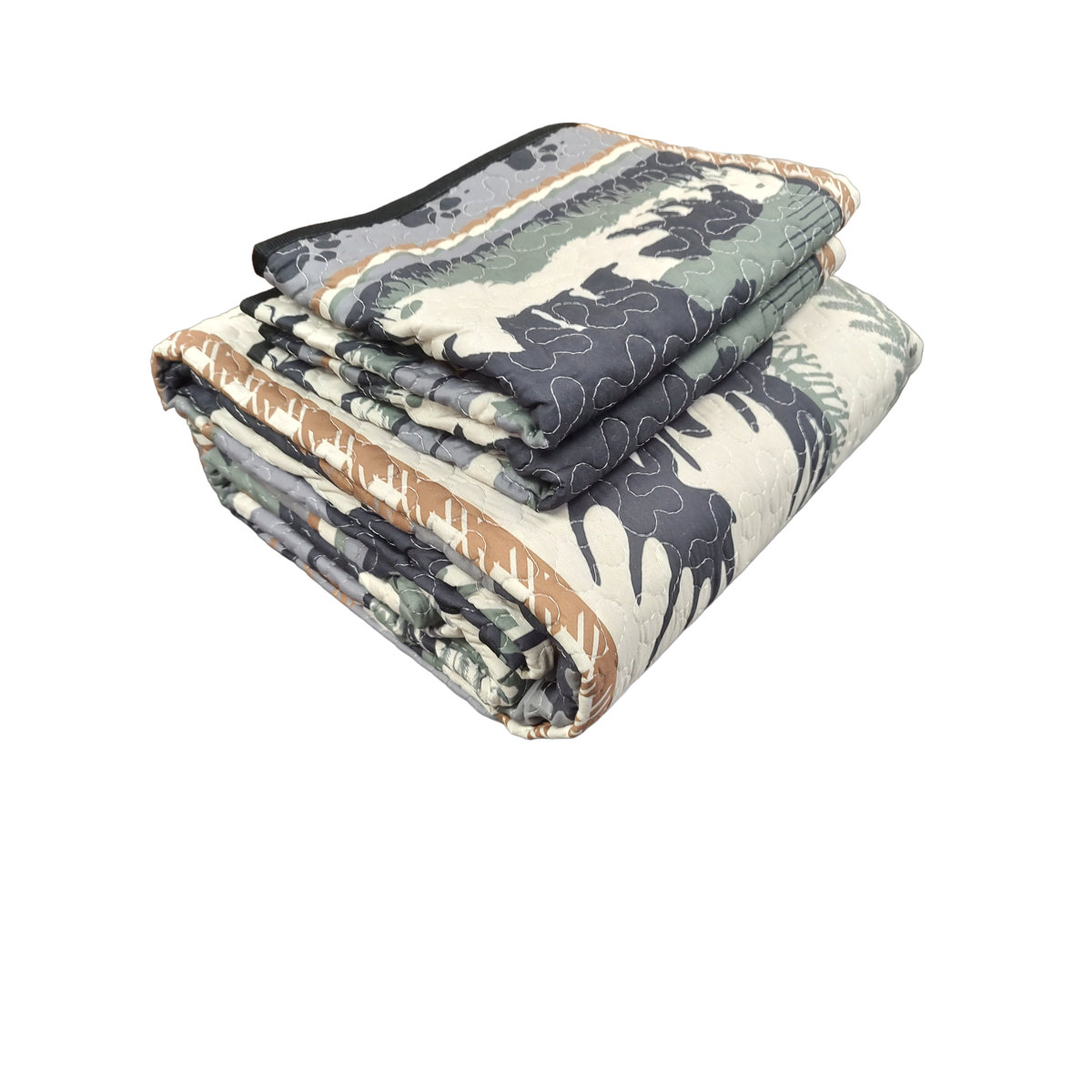 De Leon Collections Woodland Forest Patchwork Plaid Nature Wild Animal ...