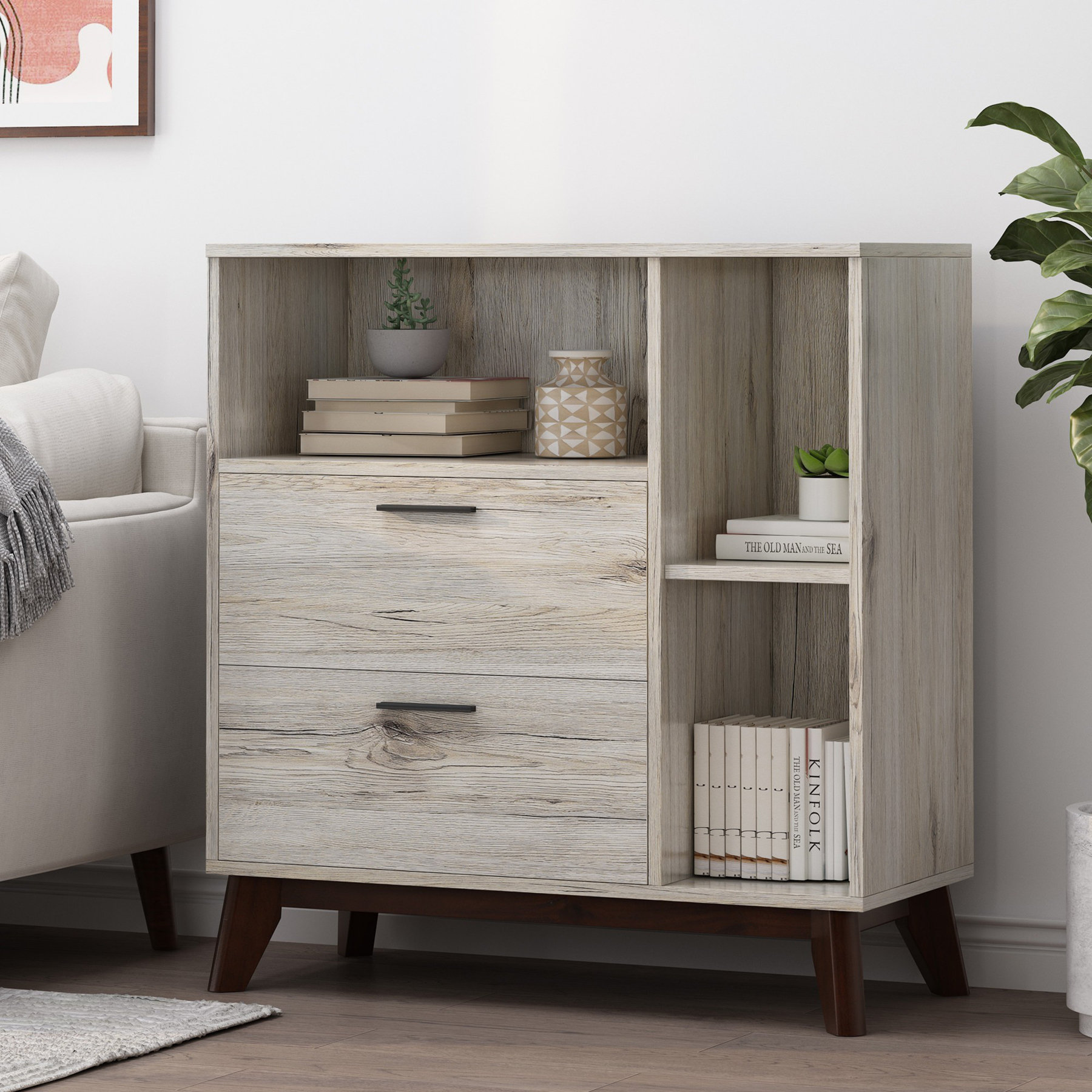 George Oliver 2 Drawer Accent Chest & Reviews | Wayfair