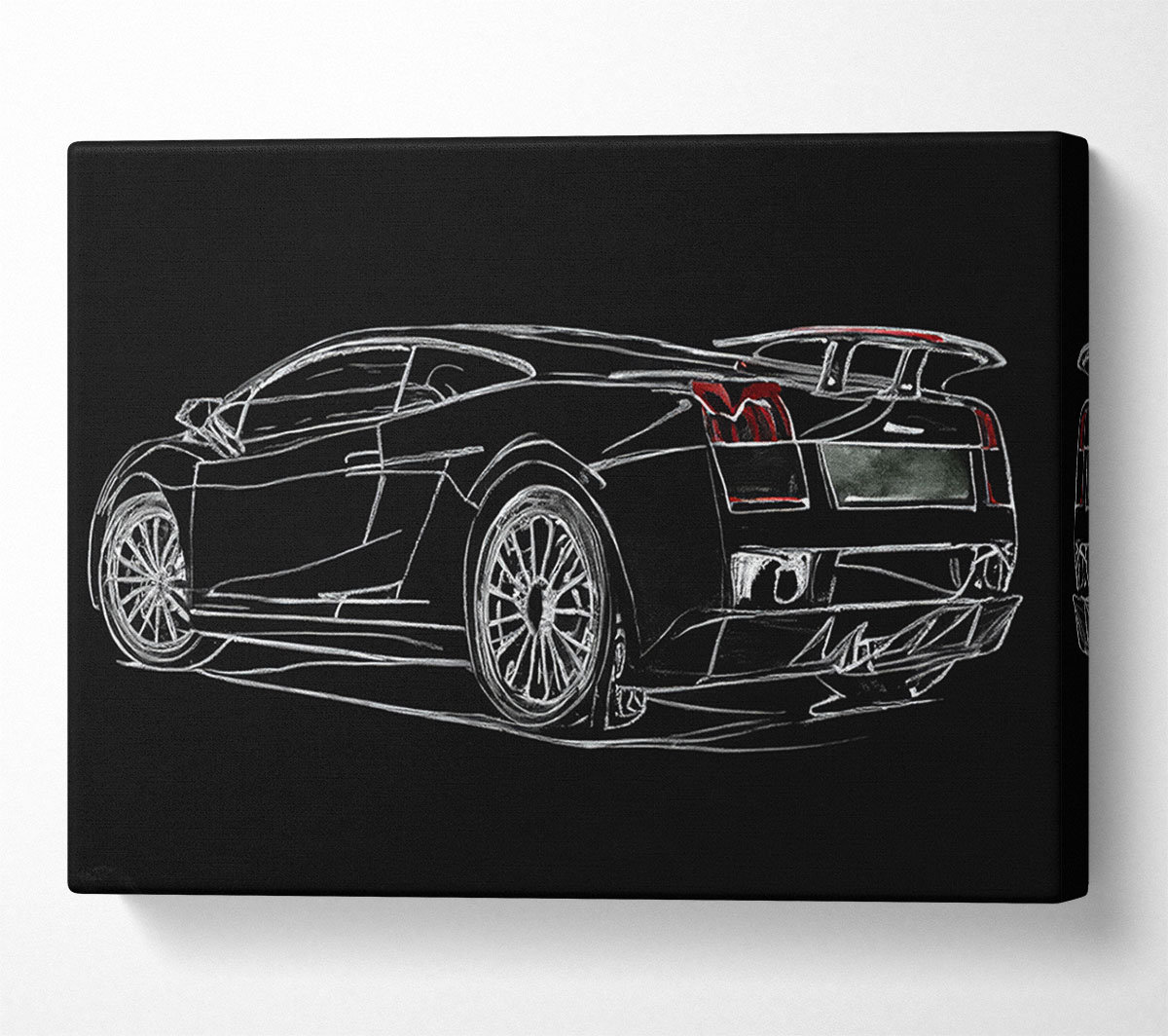 Borough Wharf Lamborghini Rear - Wrapped Canvas Art Prints | Wayfair.co.uk