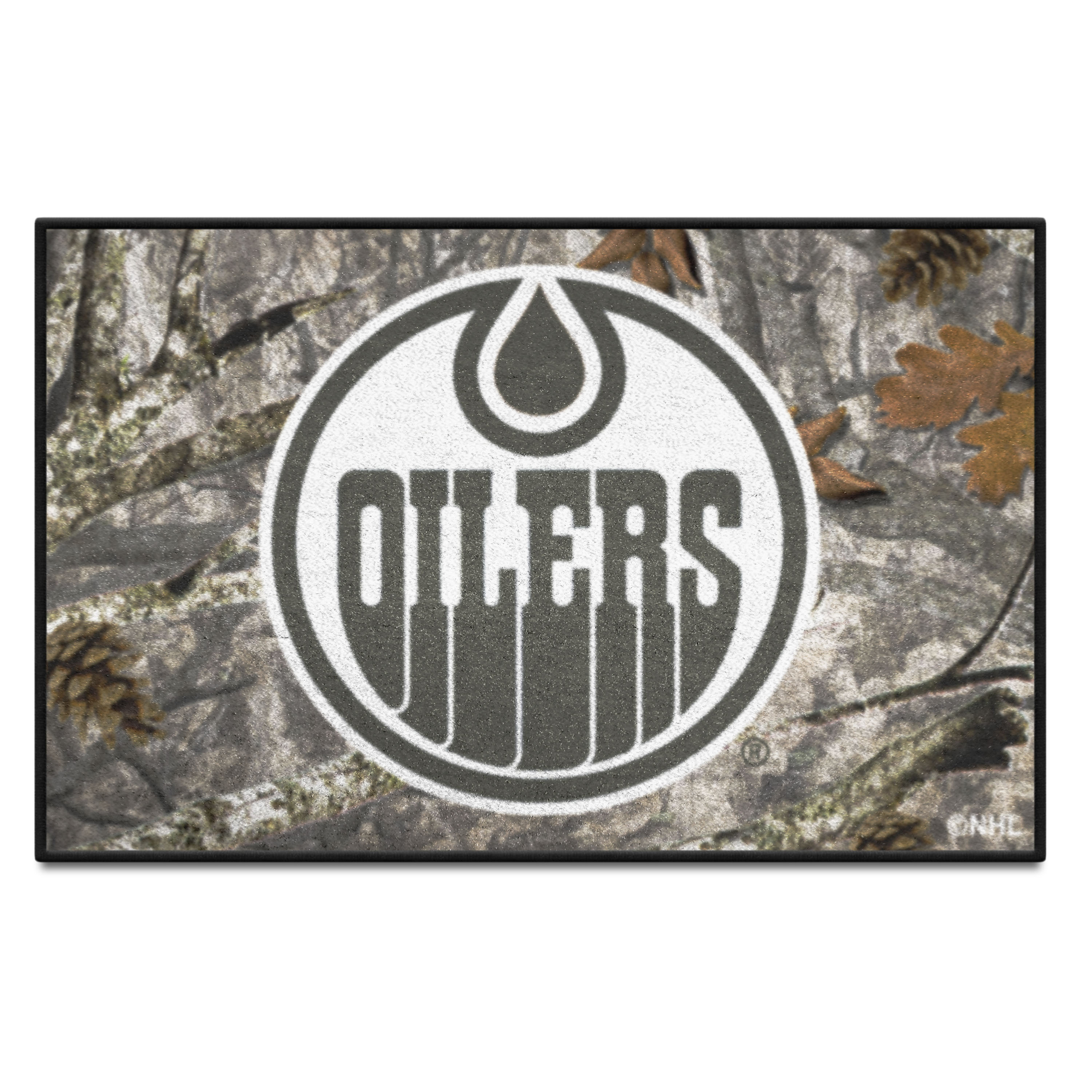 FANMATS Edmonton Oilers Camo Starter Mat Accent Rug - 19In. X 30In ...