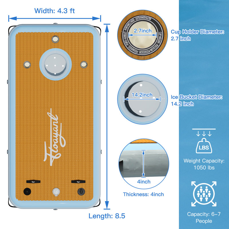CREWYN Inflatable Floating Dock | Wayfair