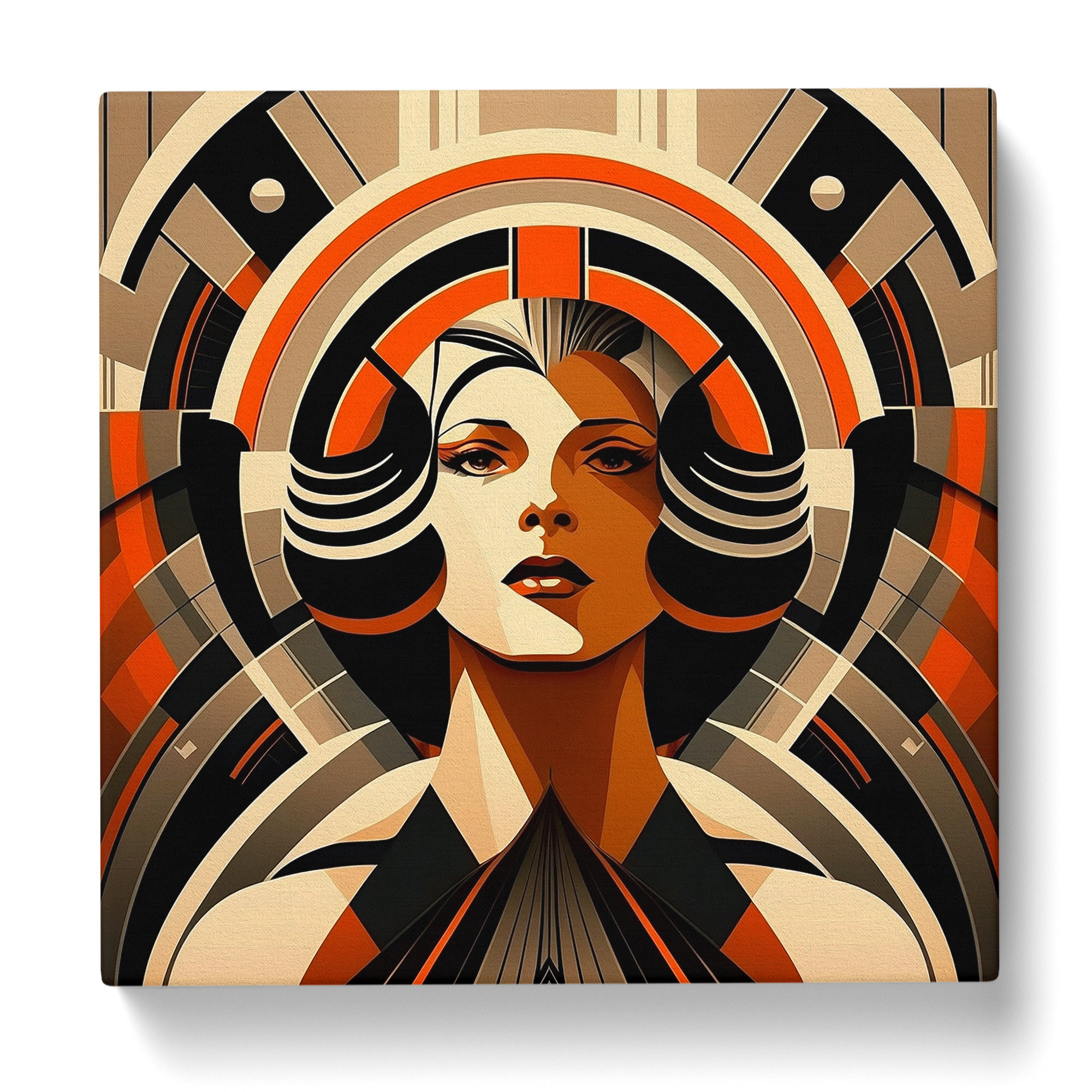Marlow Home Co. Art Deco Woman Constructivism No.1 - Print | Wayfair.co.uk