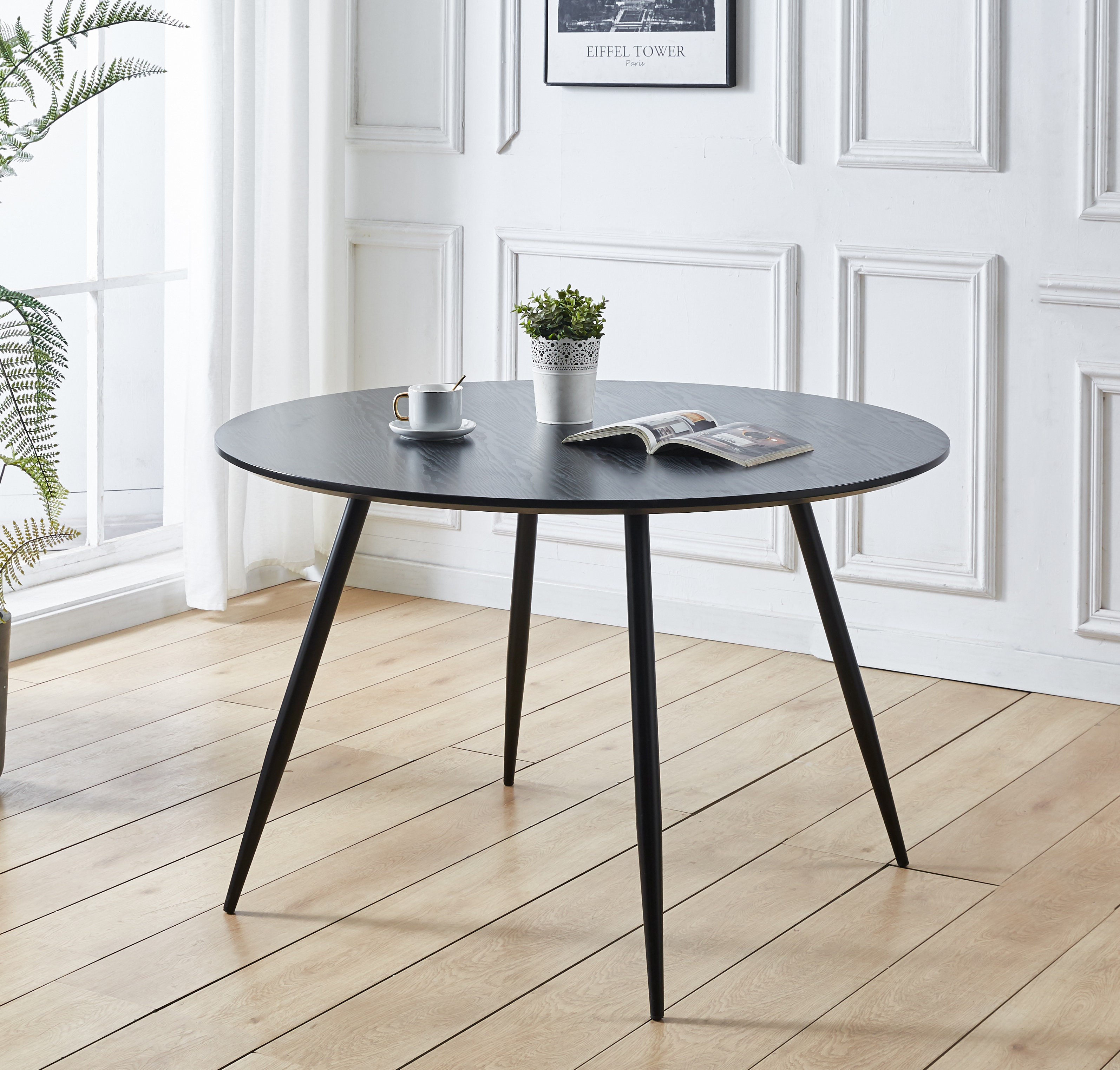 George Oliver Mose Round 120Cm Dining Table & Reviews | Wayfair.co.uk