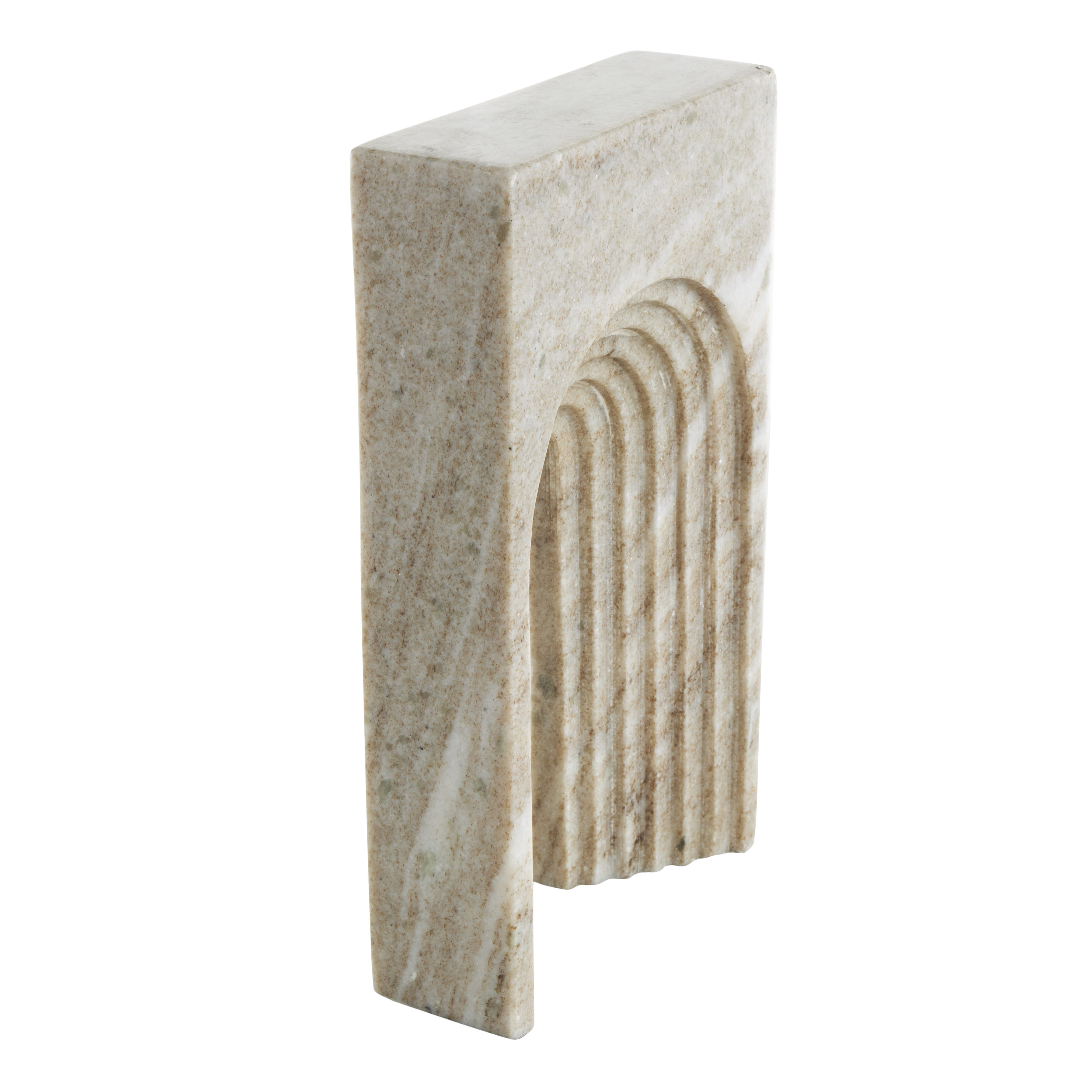Ivy Bronx Duwane Marble Rectangular Geometric Sculpture & Reviews | Wayfair