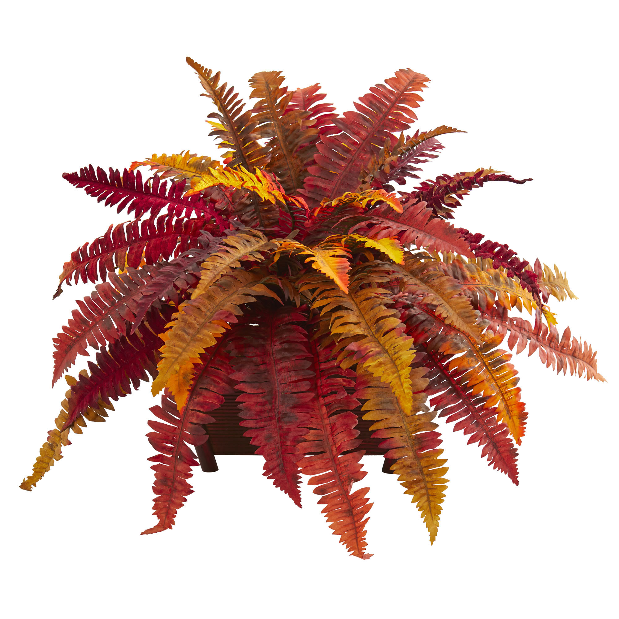 Charlton Home® 19" Artificial Fern Plant in Planter & Reviews | Wayfair