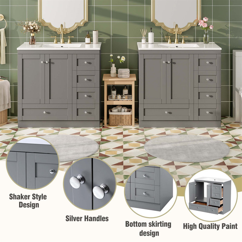 shaker style bathroom unit
