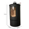 Hart Enjoy life Carbon steel wood burning stove domestic fireplace ...