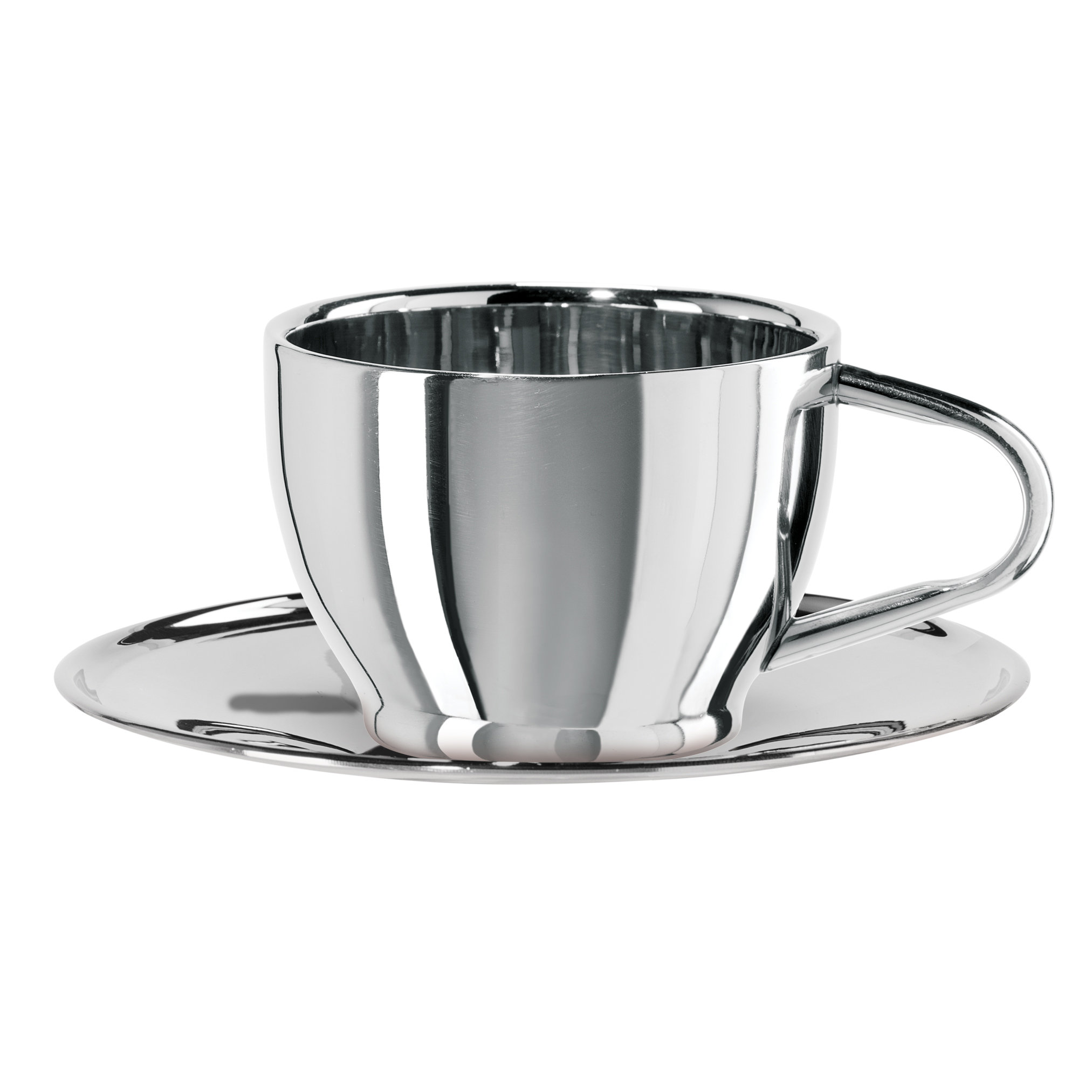 Oggi Brew Stainless Steel Cup & Saucer (175 Ml, 6 Oz) & Reviews | Wayfair