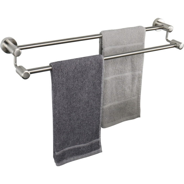 MCKINNON HOME FURNISHINGS, INC. Double Bath Towel Bar - Thicken SUS304 ...