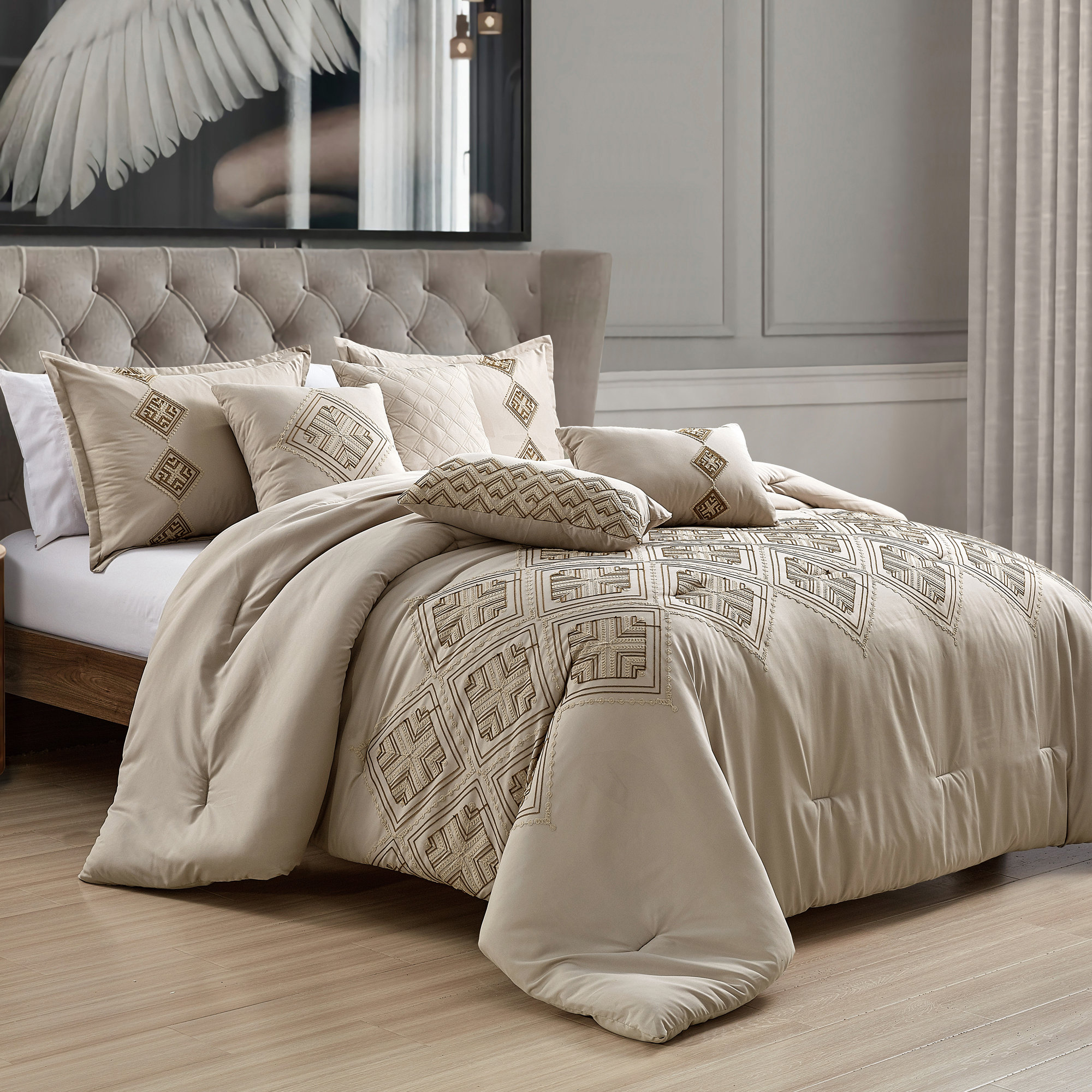 ESCA Aulis Luxury 7 Piece Comforter Set - Wayfair Canada
