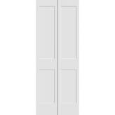 Door to Door Door Company 2 Panel Primed Shaker Style Bifold Door | Wayfair