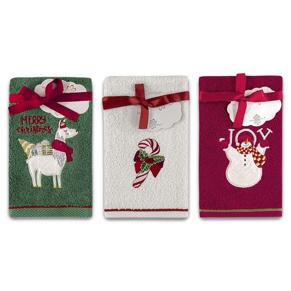 The Holiday Aisle® Darreyl 6 Piece 100% Cotton Fingertip Towel Set ...