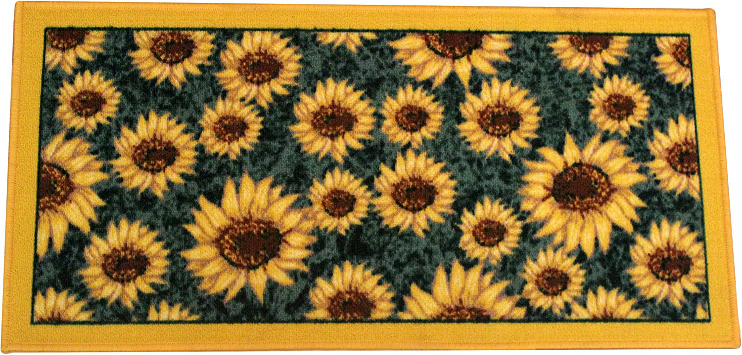 Rosalind Wheeler Alonya Sunflower Kitchen Mat | Wayfair