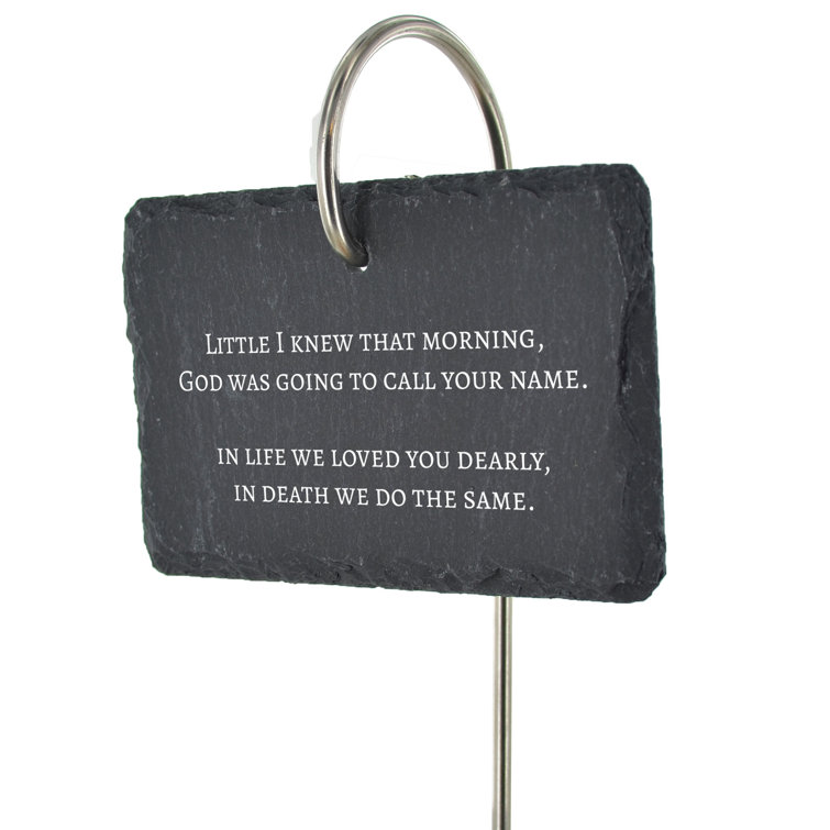 Happy Larry Larock God Was Going to Call Memorial Plaque | Wayfair.co.uk