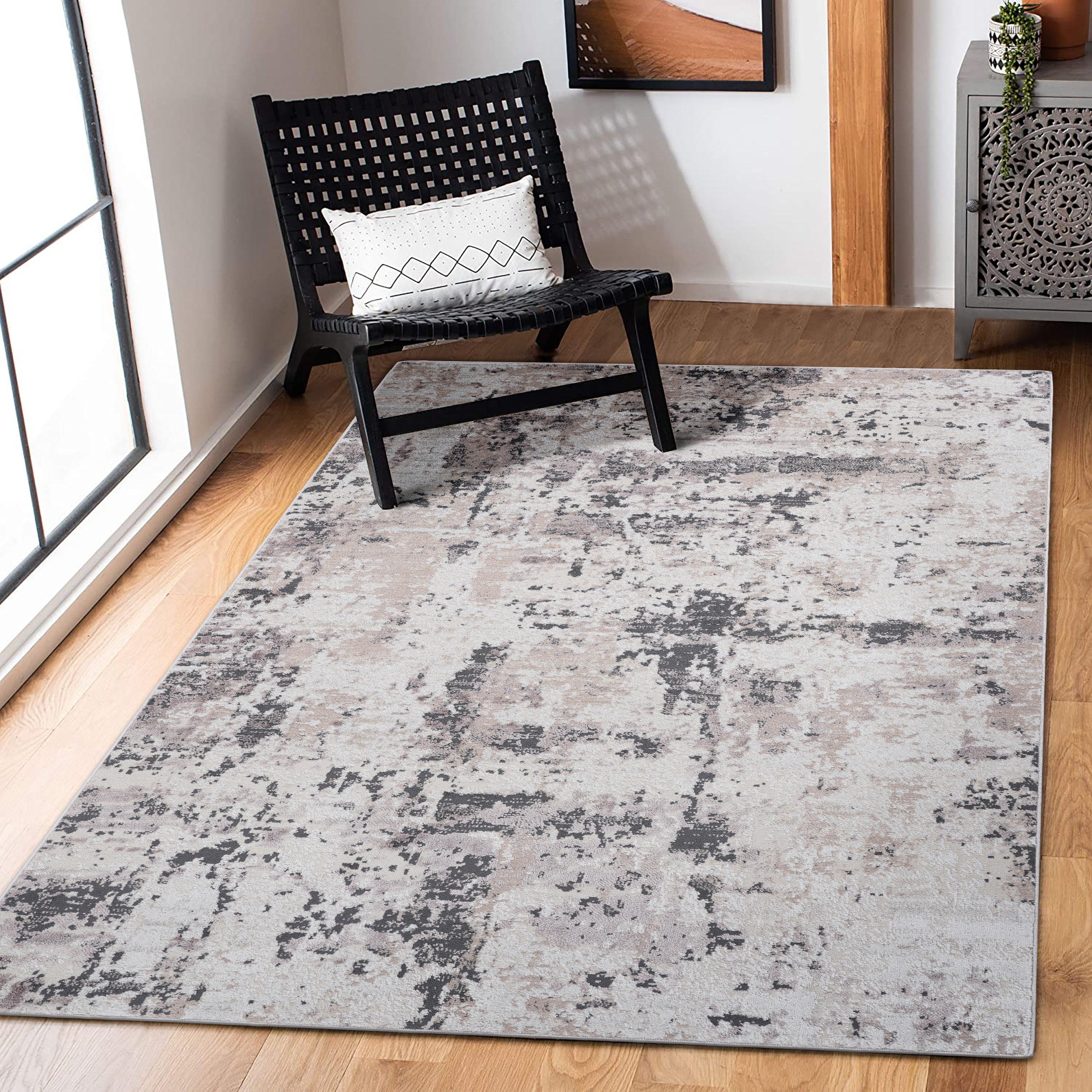 17 Stories Rectangle Machine Braided Indoor / Outdoor Area Rug in Gray ...