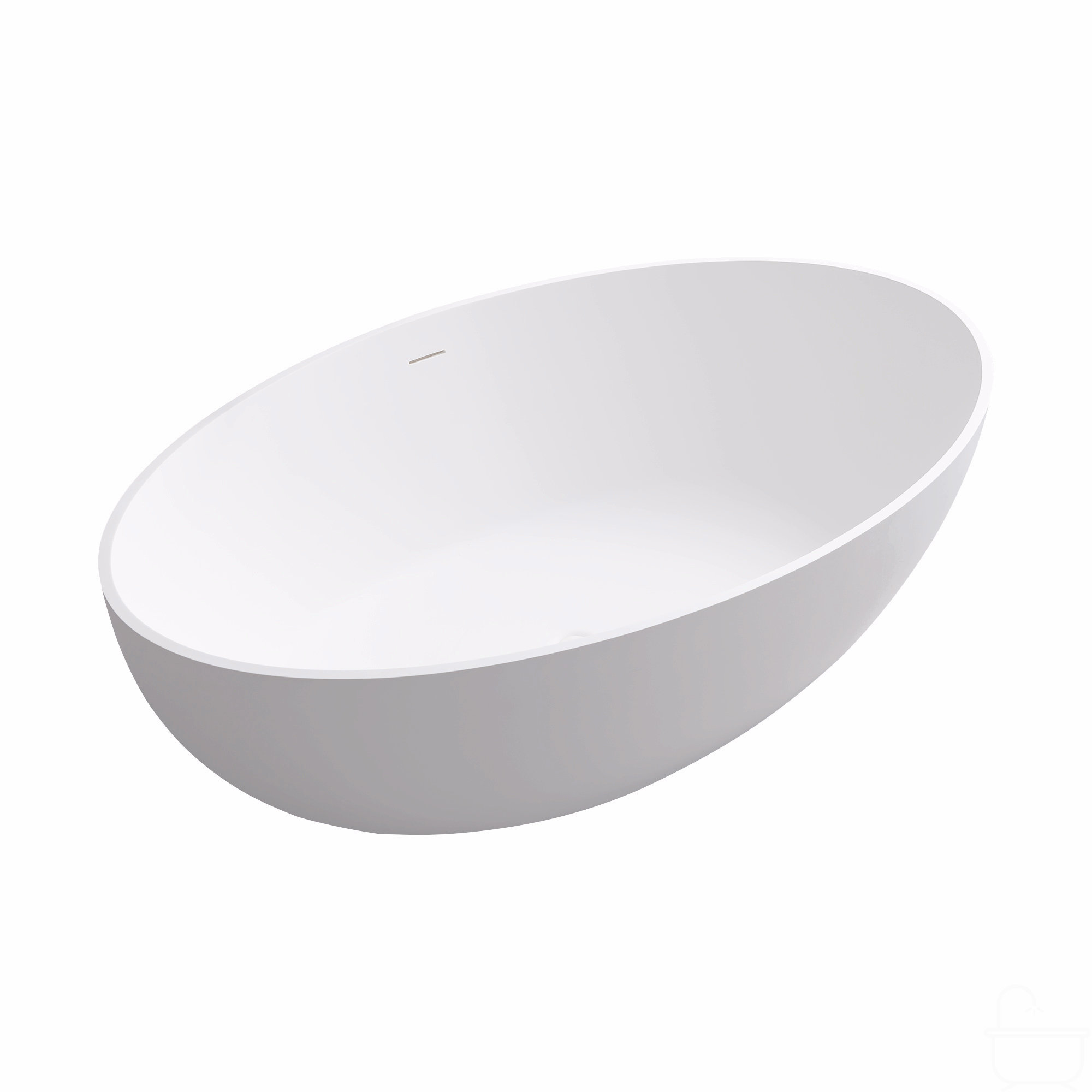 KAQCVIN 67" Solid Surface Deep Soaking Bathtub | Wayfair