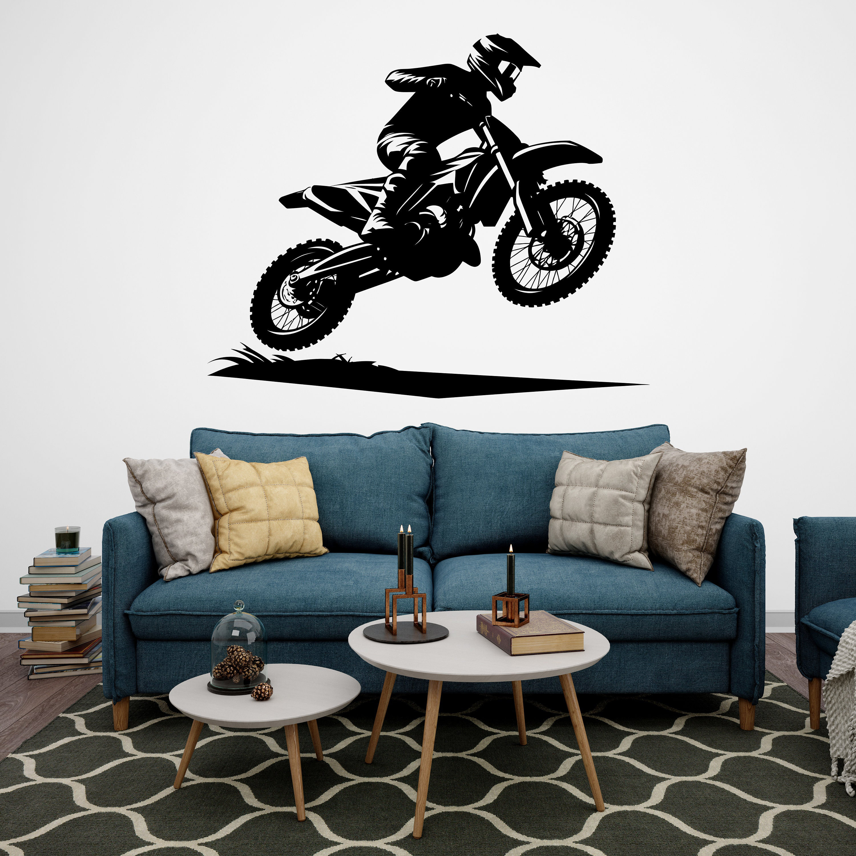 Trent Austin Design® Motocross Wall Decal, Motocross Decor, Boy ...