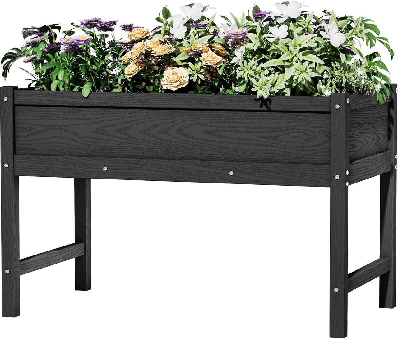 Latitude Run® Outdoor HIPS Elevated Planter 34 x 18 x 30 Inches Raised ...
