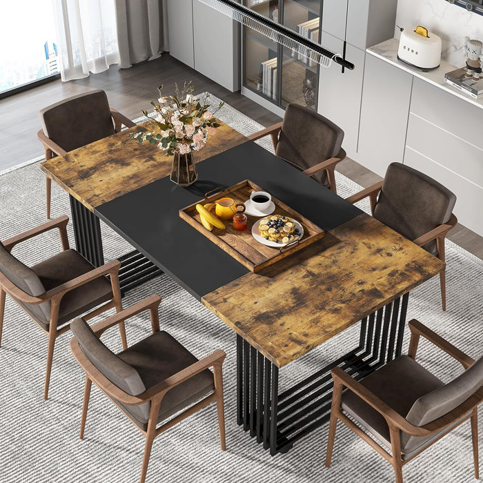 Mercer41 Legun Metal Base Dining Table & Reviews | Wayfair