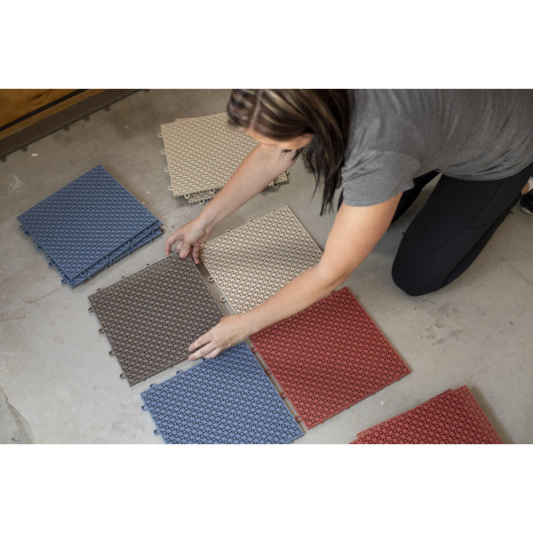 Master Mark Plastics Quix Tile Quix Interlocking Indoor/Outdoor Floor ...