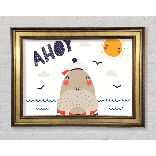 Bright Star Ahoy Walrus - Single Picture Frame Art Prints | Wayfair.co.uk