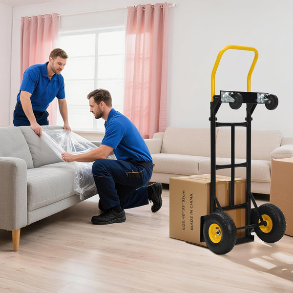 babevy 2-in-1 Heavy Duty Convertible Hand Truck,All-in-One Convertible ...