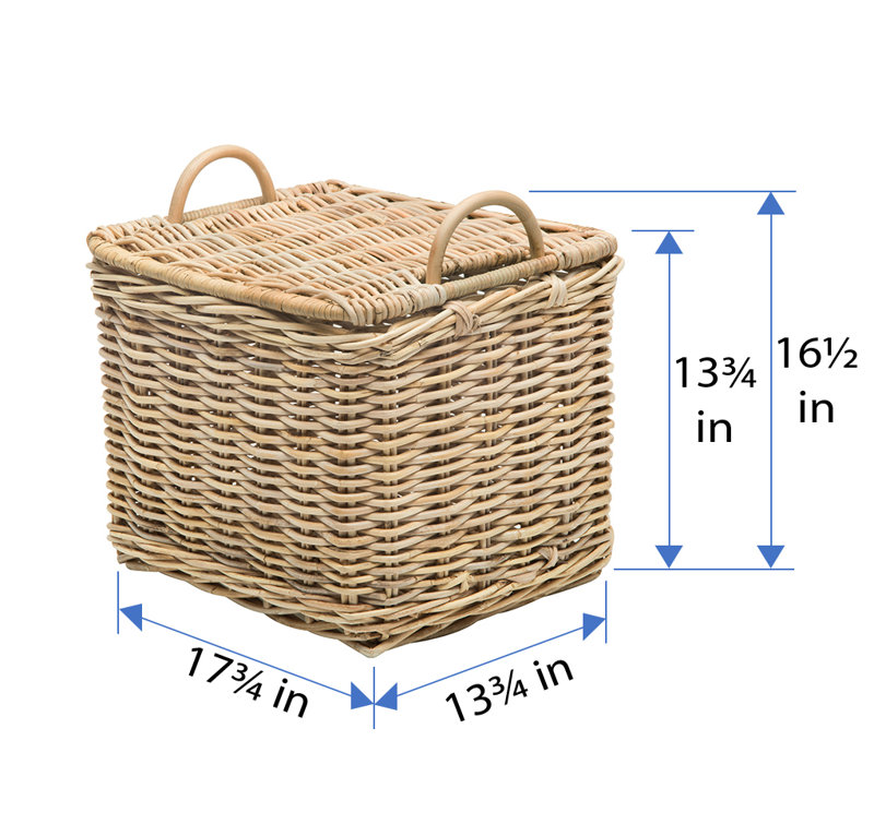 Rosecliff Heights Boyden Rattan Basket & Reviews | Wayfair