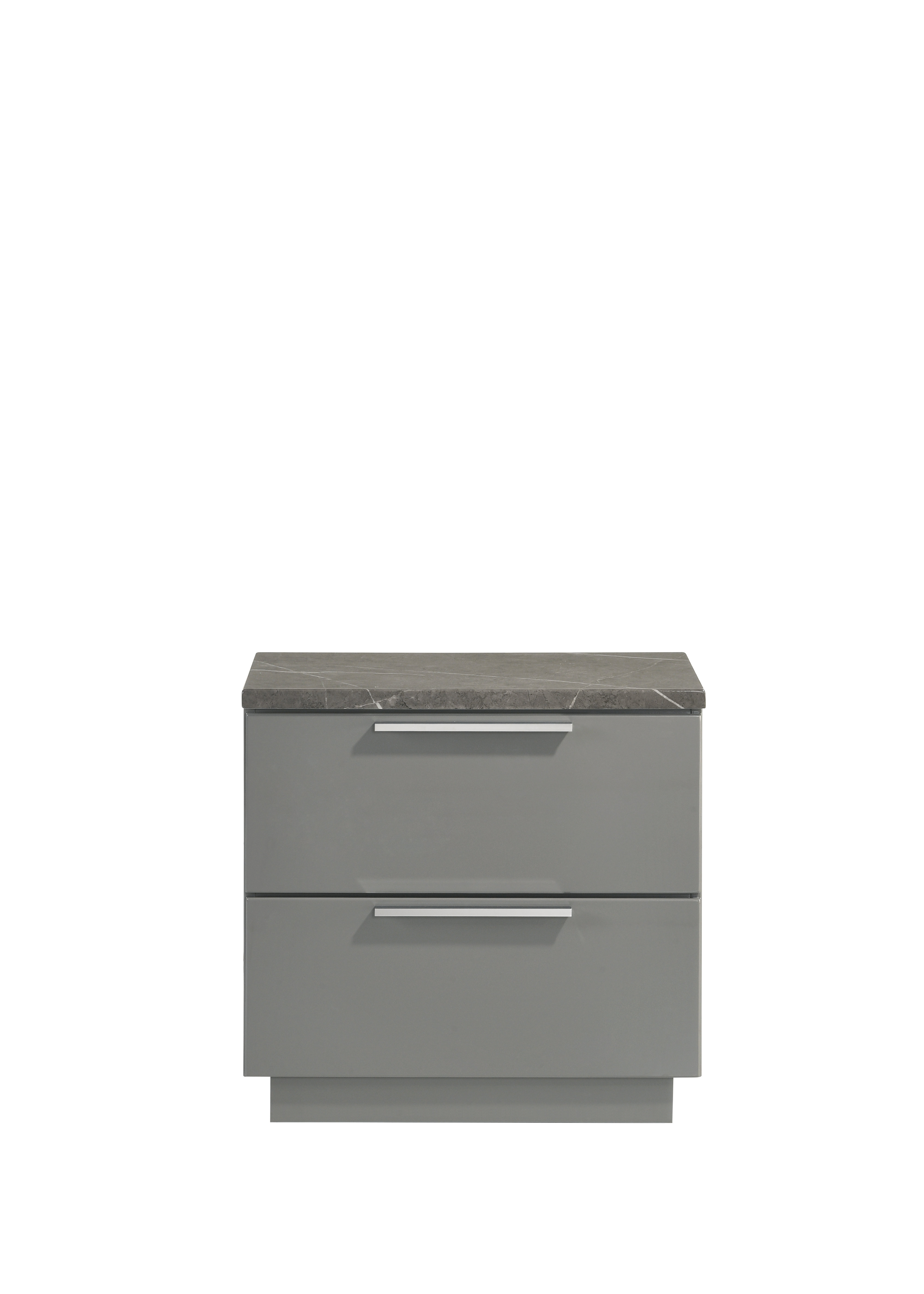 Latitude Run® Elara Nightstand – Two-Tone High-Gloss Marble & Lacquer Finish With Red Velvet ...