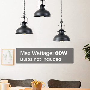 Williston Forge Waynetown 1 - Light Black Single Pendant & Reviews ...