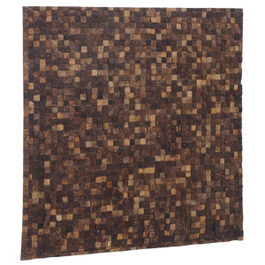 Ecotessa Artistica Coconut Shell Mosaic Tile in Fantasy Espresso | Wayfair