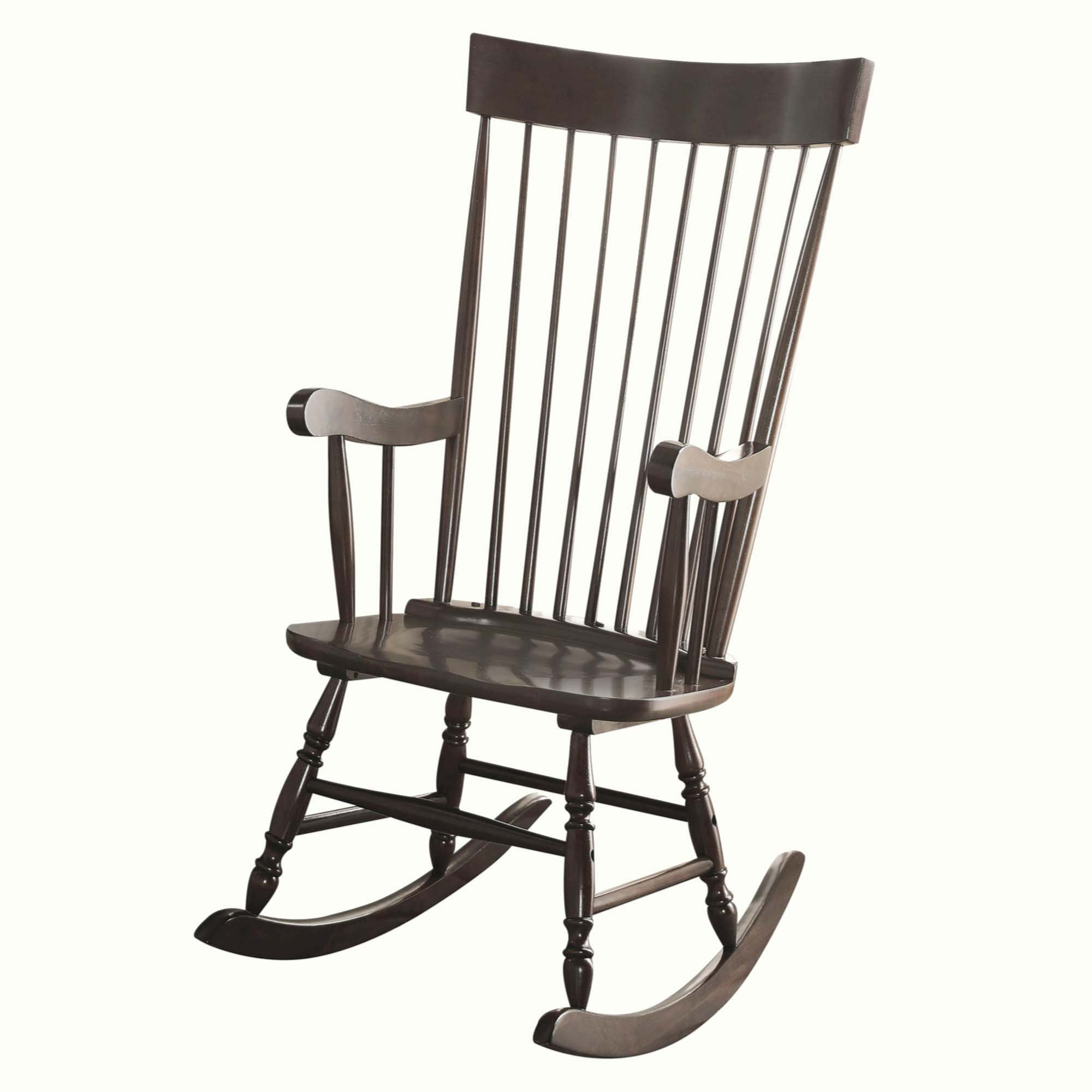 One Allium Way® Black Spindle Back Rocking Chair | Wayfair