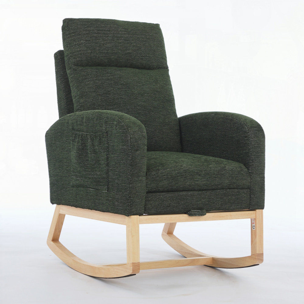 Isabelle & Max™ Ergonomic Rocking Chair with High-Density Sponge ...