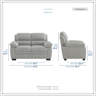 Ebern Designs Mellitz 58" Upholstered Pillow Top Arm Loveseat & Reviews ...