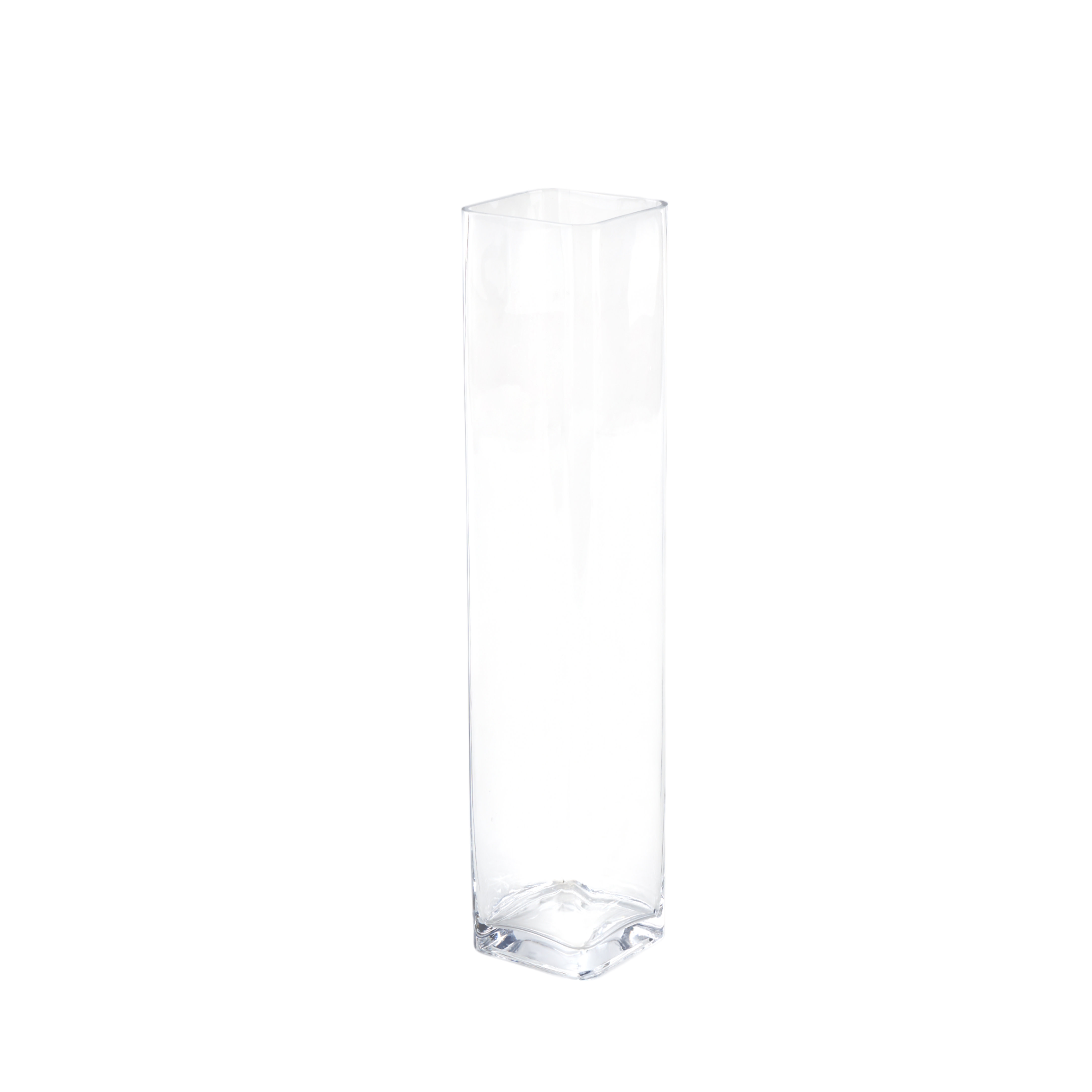 Birch Lane™ Cole and Grey Glass Tall Minimalistic Clear Decorative Vase ...