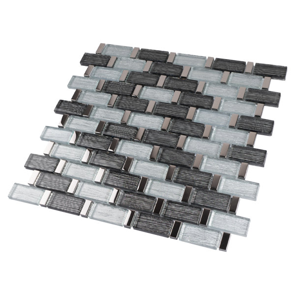 Supreme Tile Fernanda Series 1" x 2" Glass Mosaic Wall Tile | Wayfair
