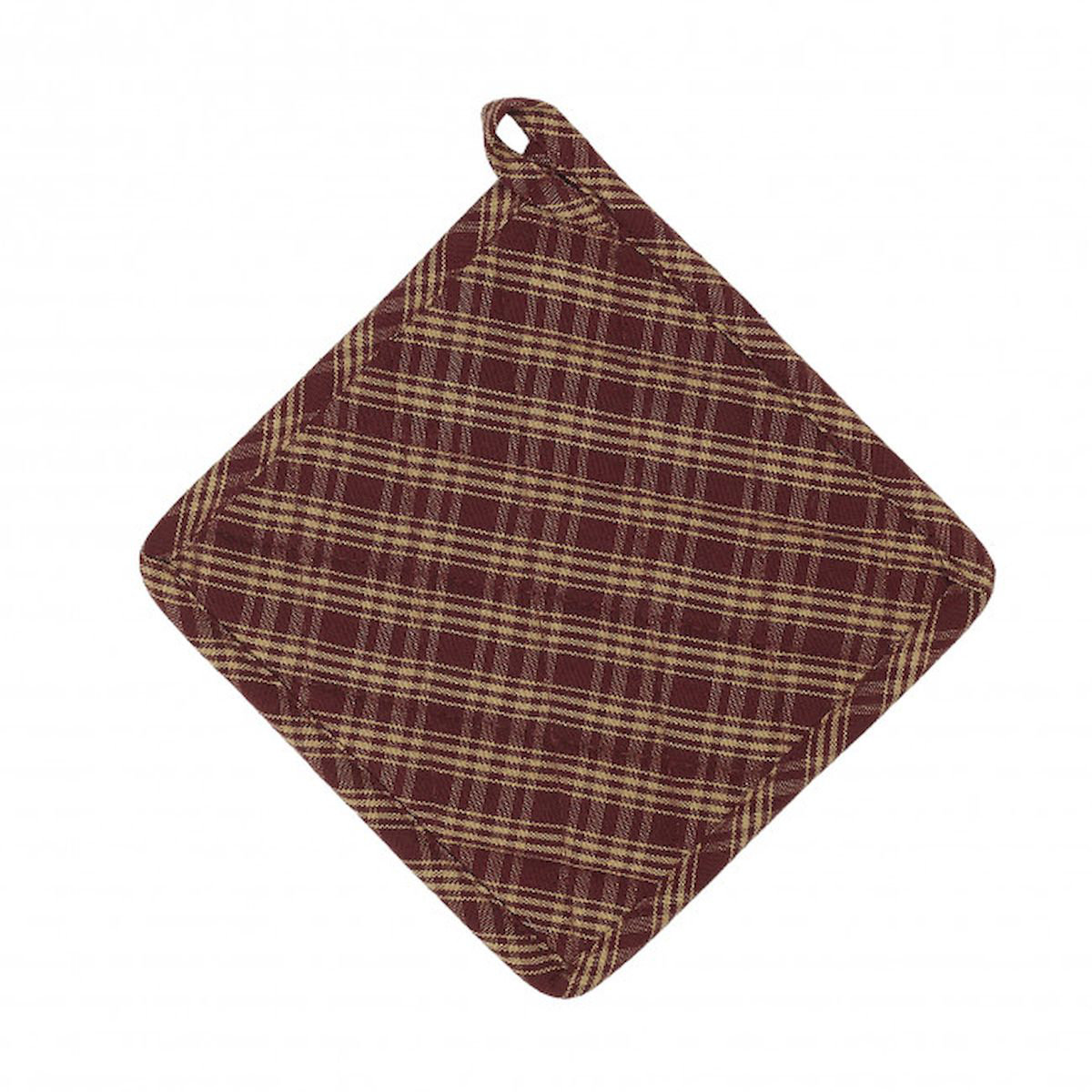 Gracie Oaks Set Of 2 Paprika Check Pot Holders - Wayfair Canada