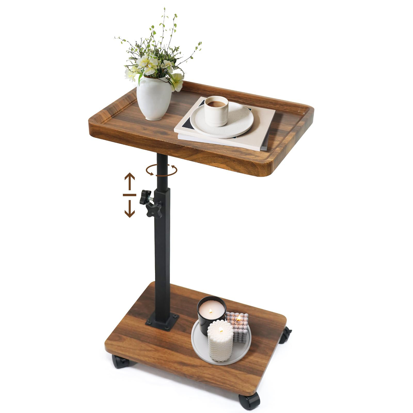 17 Stories C Table End Table Adjustable Height & Side Tables With ...