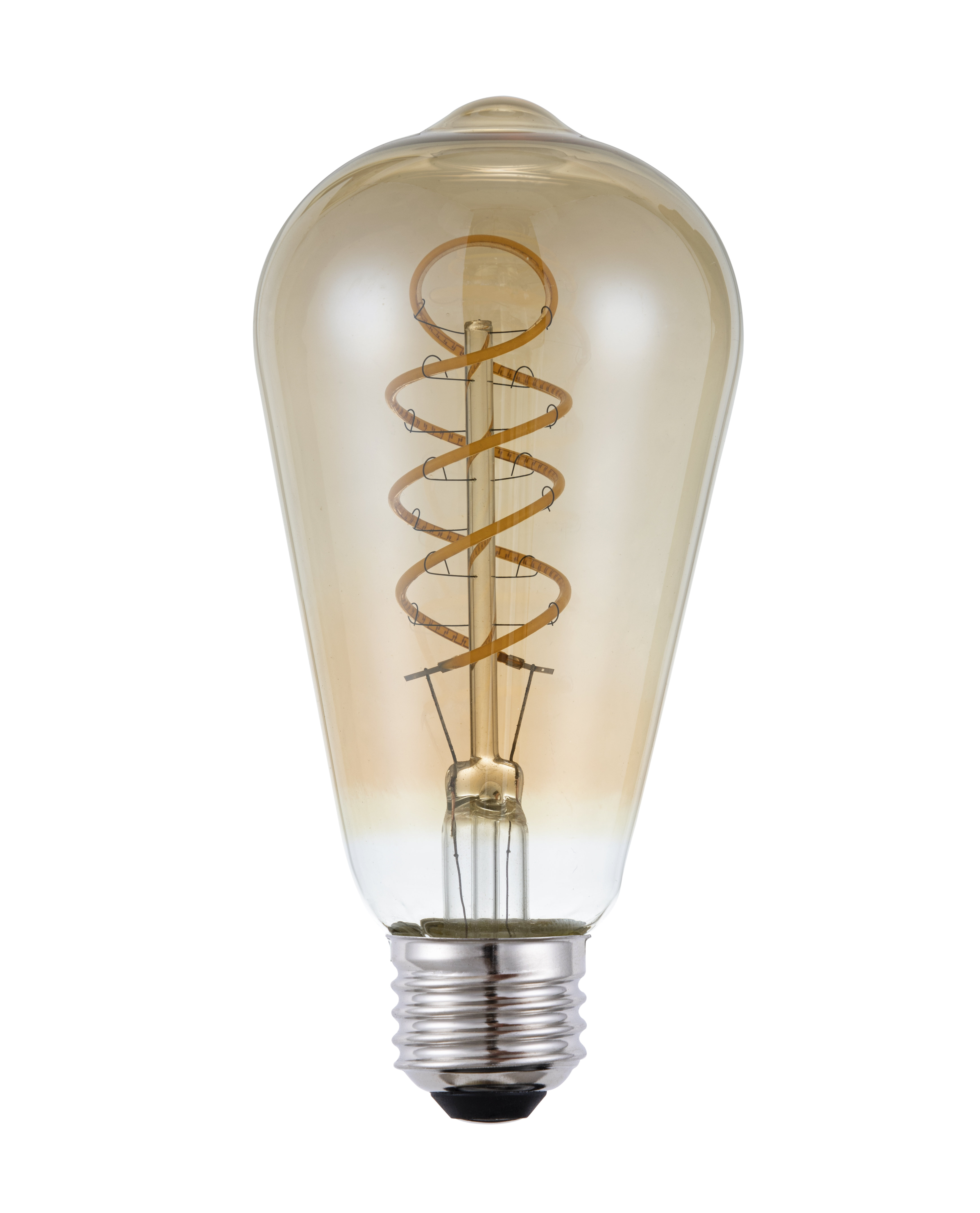 Artiva USA ST21 Edison Amber Spiral LED Dimmable Light Bulb(Set of 5 ...