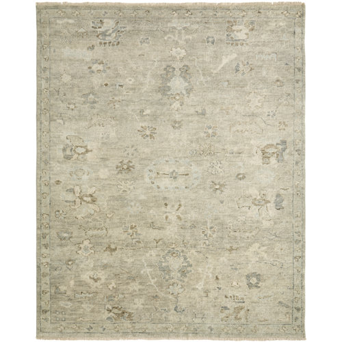 Madison Couture Rugs Oasis Hand-Knotted Beige Wool Area Rug | Perigold