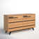 Wade Logan® Amiliya Modern Solid Wood Detailed 6-Drawer Dresser ...