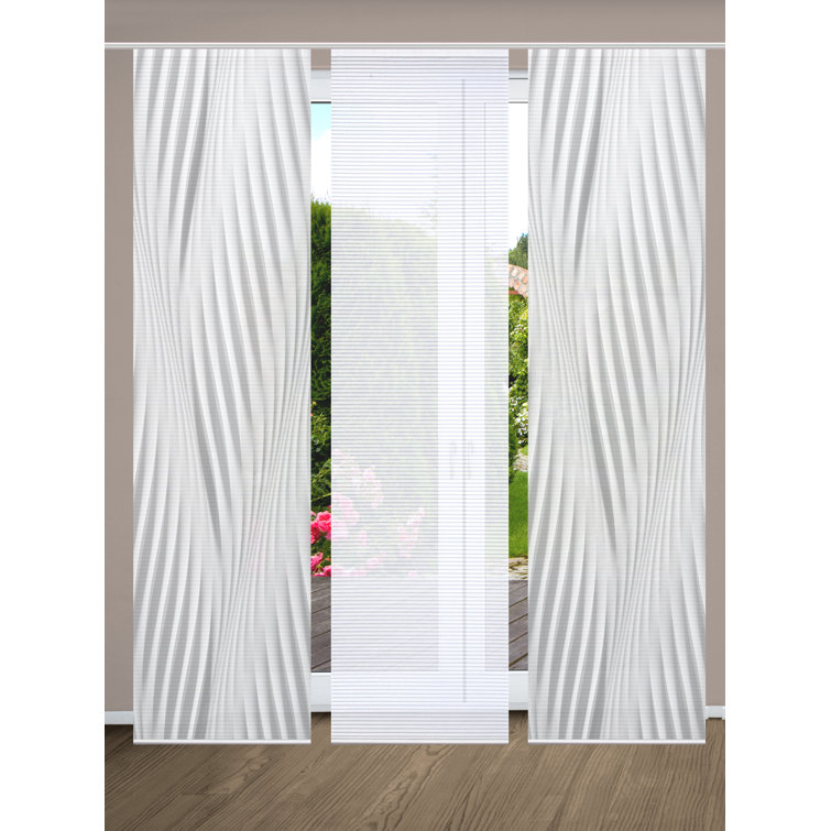 East Urban Home Polyester Semi Sheer Track Insert Sliding Panel ...