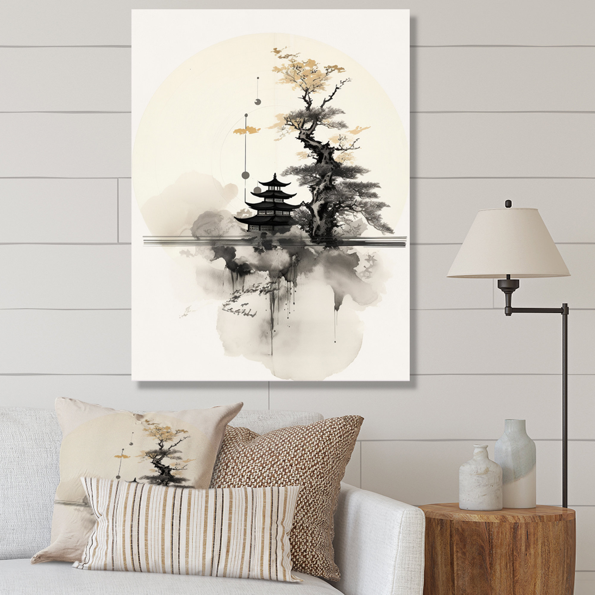 Red Barrel Studio® Asian Art Samurais Landscape II - Asian Wall Art ...