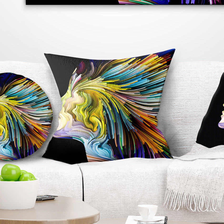 Design Art Endless Imagination - Abstract Printed Pillow - Wayfair Canada